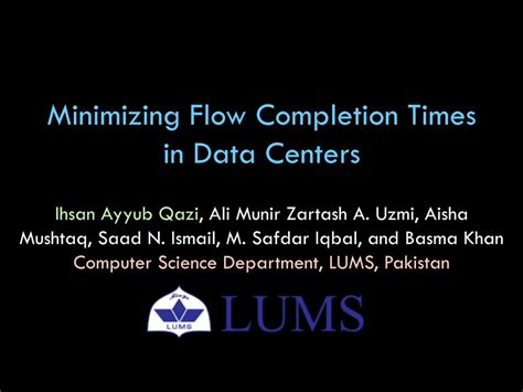 Pdf Minimizing Flow Completion Times In Data Centers Minimizing Flow Completion Times In