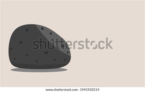 Basalt Hand Specimen Mafic Extrusive Igneous Stock Vector Royalty Free