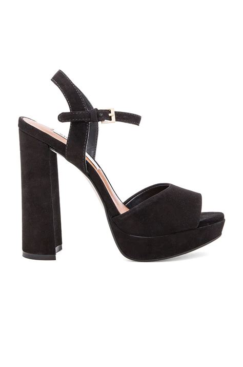 Steve Madden Keirra Heel In Black Nubuck Steve Madden Shoes Heels Steve Madden