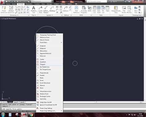 How To Use The Snap Settings In The Autocad Status Bar Grabcad Tutorials