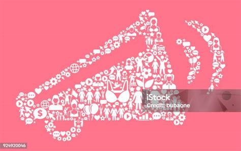 방송 하는 확성기 여성의 권리 및 여자 전원 아이콘 패턴 가족에 대한 스톡 벡터 아트 및 기타 이미지 가족 걷기 고등학교 Istock