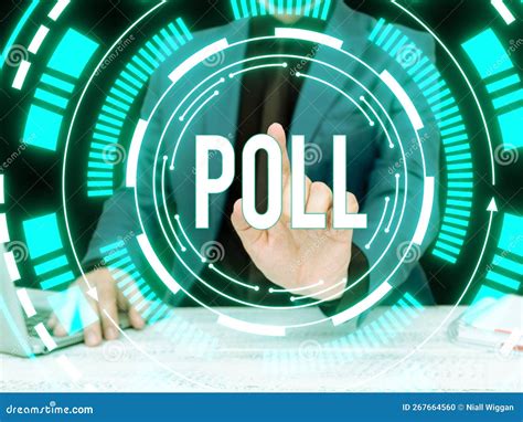 Hand Writing Sign Poll Concept Meaning Record Of The Number Of Votes