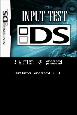Input Test DS GameBrew