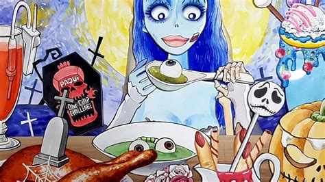 🎃 할로윈데이 유령신부의 끔찍한 먹방 파티 🎃 Youtube