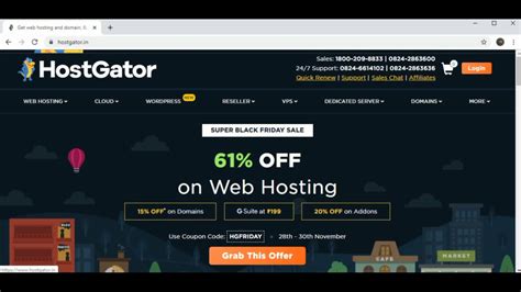 Hostgator Web Hosting Review Hindi YouTube