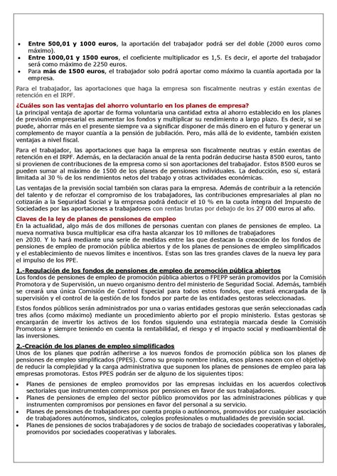 Planes De Pensiones De Empleo Ppe Un Complemento Esencial Para La