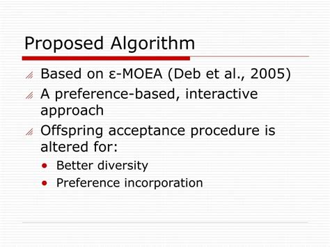 Ppt An Interactive Preference Based Multi Objective Evolutionary Algorithm Powerpoint