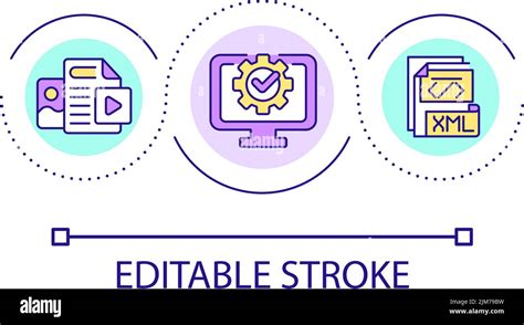 Machine Learning Loop Concept Icon Stock Vector Image And Art Alamy