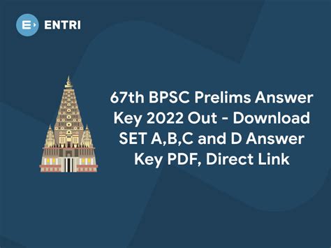 Th BPSC Prelims Answer Key Out Download SET A B C And D Answer Key PDF Direct Link