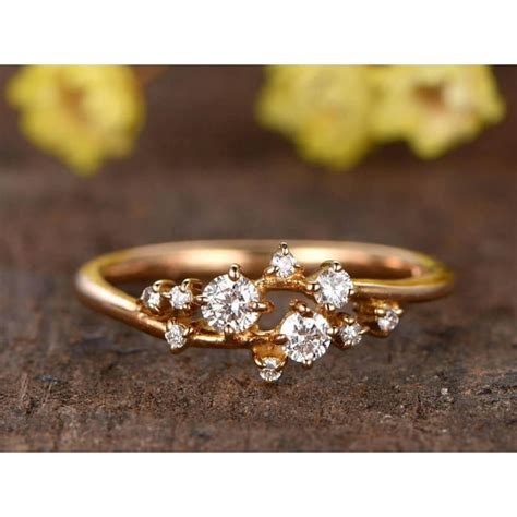 040 Carat Moissanite Diamond Wedding Band Engagement Ring Stackable