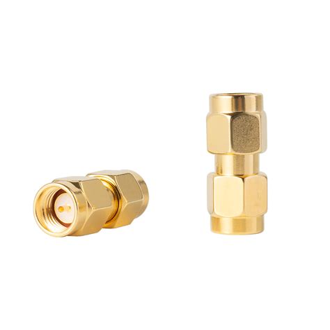 Sma Male To Sma Male Adapter Gold Plated Brass Body High Temp 1 2