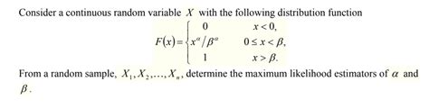 Consider A Continuous Random Variable X With The