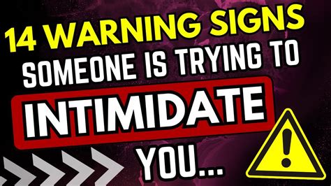 14 Warning Signs Someone Is Trying To Intimidate You Psychological
