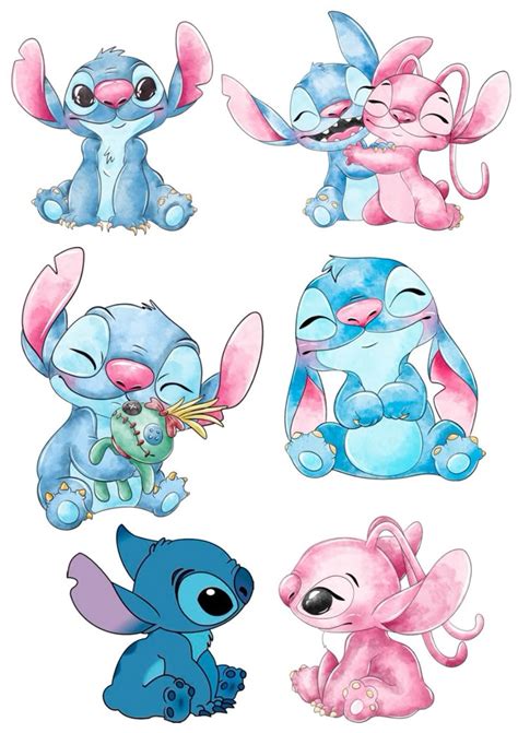 Stitch Aquarela Em 2024 Aquarela Quadros De Caixa Personagens De