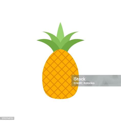 만화 파인애플 벡터 귀여운 실루엣 이국적인 심플한 아이콘 파인애플 일러스트 플랫 과일 로고 0명에 대한 스톡 벡터 아트 및 기타 이미지 Istock