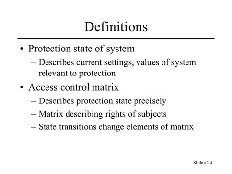 Ppt Access Control Matrix And Safety Results Powerpoint Presentation Id 5584167