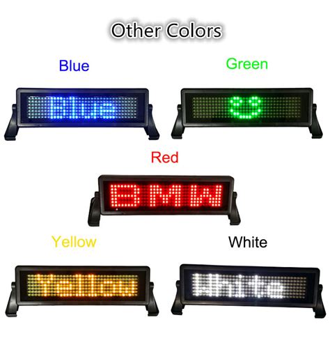 Voltage Power X Dot Led Sign With Scrolling Message Function Car Led Sign By Bluetooth
