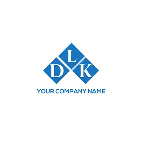 Diseño De Letras Dlk Diseño De Logotipo De Letras Dlk Sobre Fondo