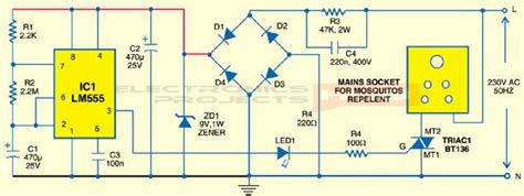 Mosquito Repellent Circuit Using 555 Timer Archives Electronics