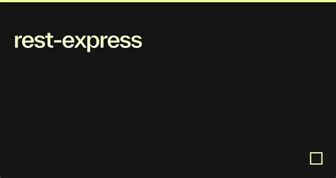 Rest Express Codesandbox