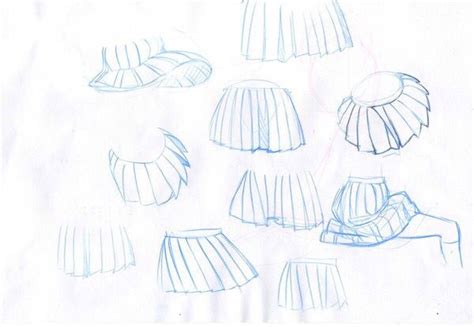 Как нарисовать юбку со складками карандашом 96 фото