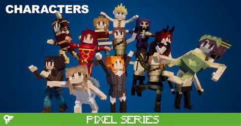 Customizable Pixel Characters 3d Humanoids Unity Asset Store
