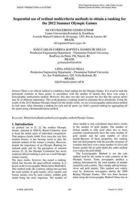 Pdf Sequential Use Of Ordinal Multicriteria Methods To Obtain A