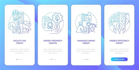 Premium Vector Support H2 Power Stations Blue Gradient Onboarding Mobile App Screen