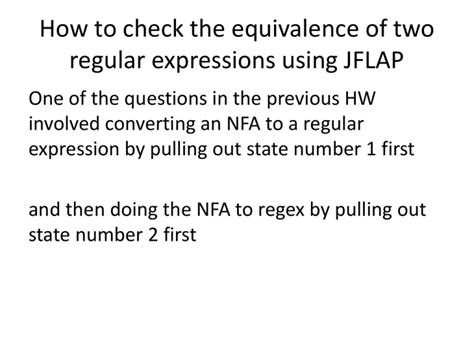 regular expression equivalence