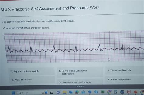 Solved Acls Precourse Self Assessment And Precourse Work For Solved Acls Precourse Self Assessment And Precourse Work For