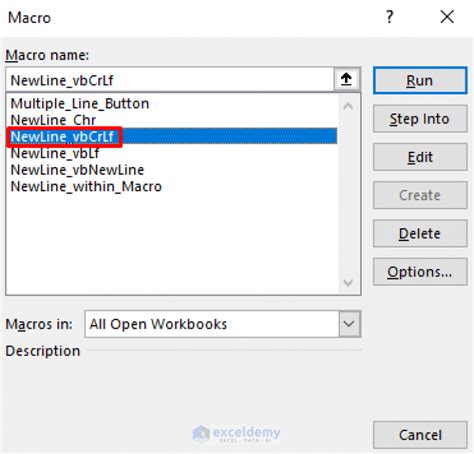 Excel VBA Create New Line In MsgBox Examples
