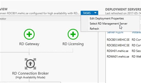 Remote Desktop Services 2016 Standard Deployment Part 6 Rd Connection Broker High