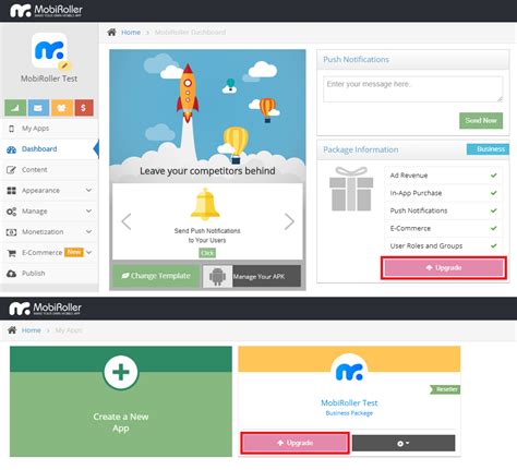 How To Upgrade The Package Mobiroller Knowledge Base