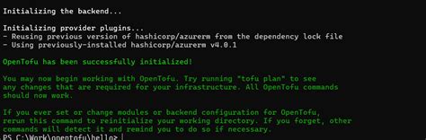 Opentofu Tutorial Helloworld Example To Create Resources In Azure