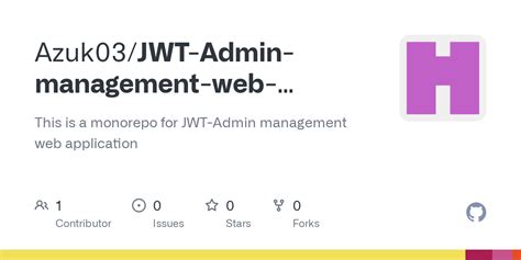 Github Azuk03jwt Admin Management Web Application This Is A