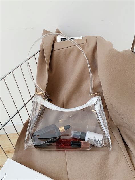 Minimalist Clear Top Handle Baguette Bag Baguette Bag Bags Concert Fits