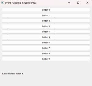 PyQt GUI Creating QScrollArea Example Codeloop