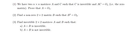 Solved We Have Two Nn Matrices A And C Such That C Is Chegg Com