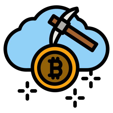 Bitcoin Mining Photo Idea Studio Lineal Color Icon