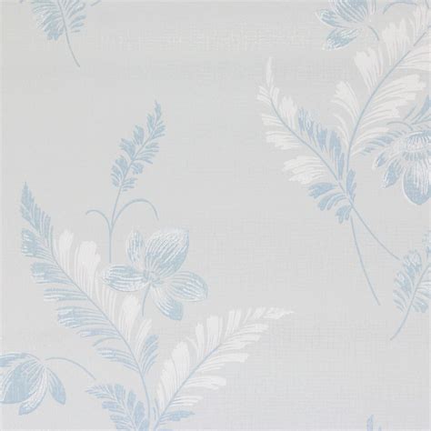 Blue Flower Pattern Wallpaper