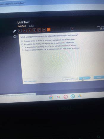 Answered Earn Edgenuity Com Player Unit Test Unit Test Active 11 12 13 14 15 16 Which Analogy