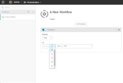 Scheduling A Workflow