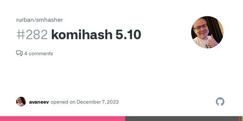komihash 5 8 · issue 282 · rurban smhasher · github