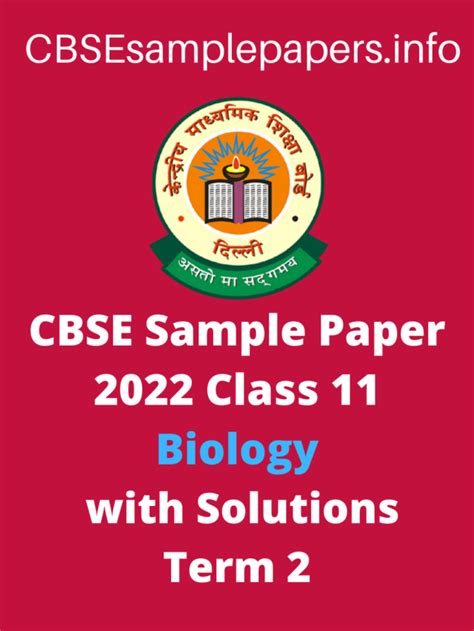 Cbse Sample Paper For Class 11 Biology Cbse Sample Papers