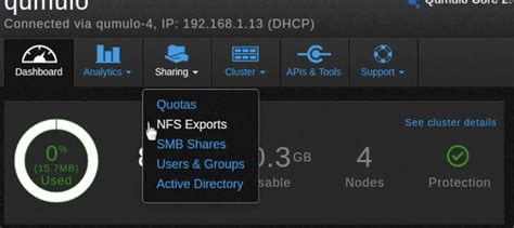 How To Create An Nfs Export Qumulo Documentation
