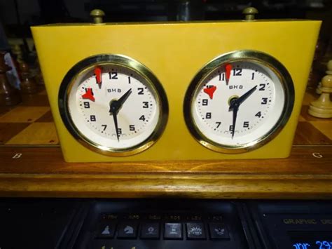 vintage uscf german analog chess clock timer made in west germany 1970