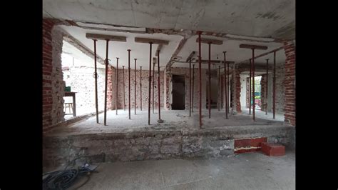 Преустройство на стара къща в София Премахване на носещи стени и укрепване на плочите Youtube