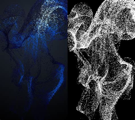 Premium Photo D Render Background With Complex Particles Simulation Isolated Flowing Particles