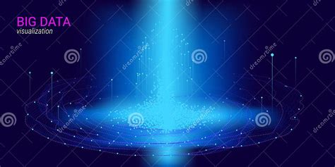 Abstract 3d Big Data Visualization Stock Vector Illustration Of Code Background 126883608