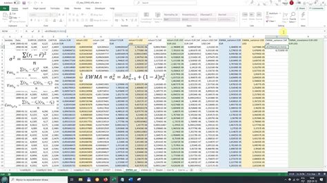 Ewma Correlation Youtube